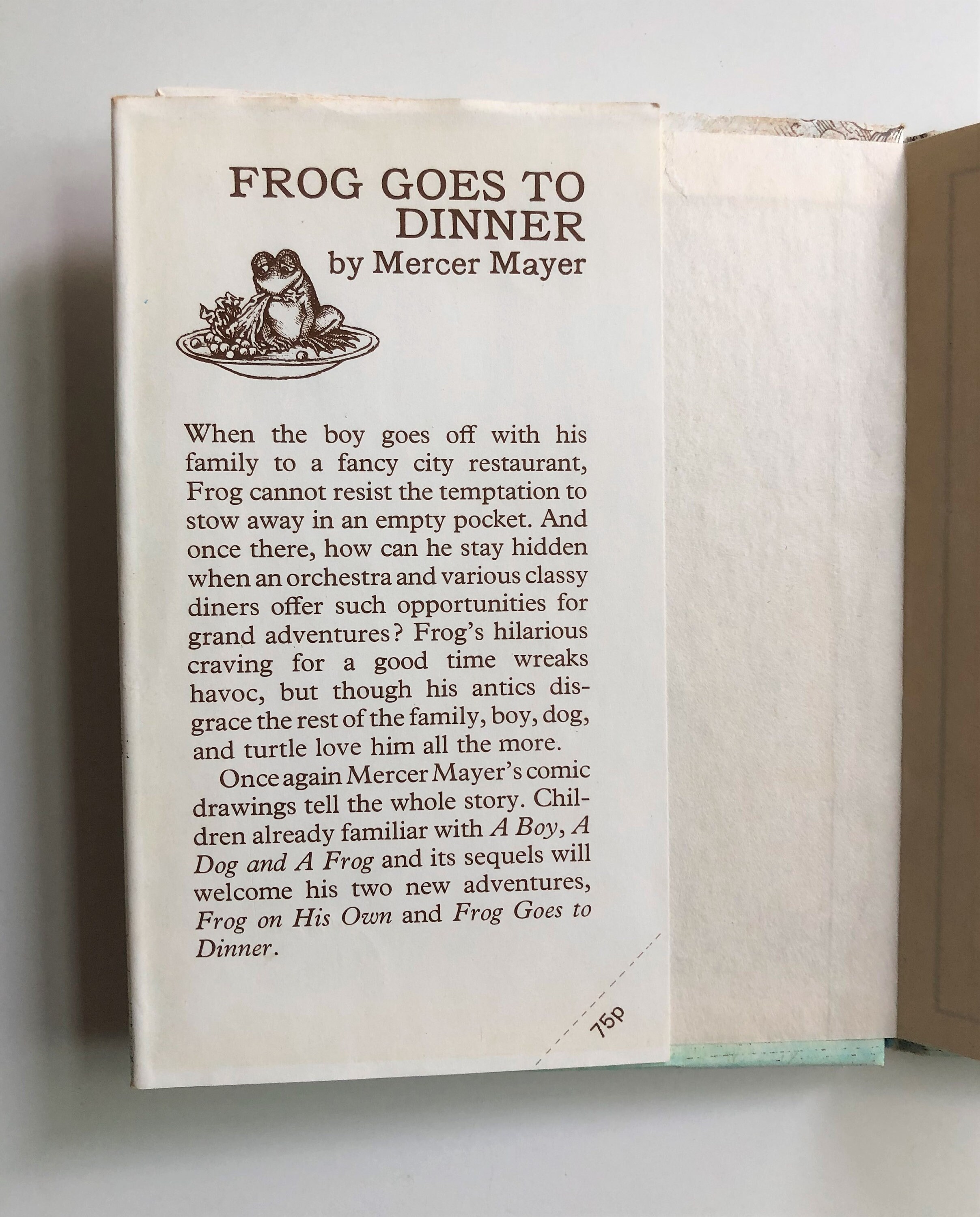 Buy Frog Goes to Dinner by Mercer Mayer, Vintage Children's Hardback ...