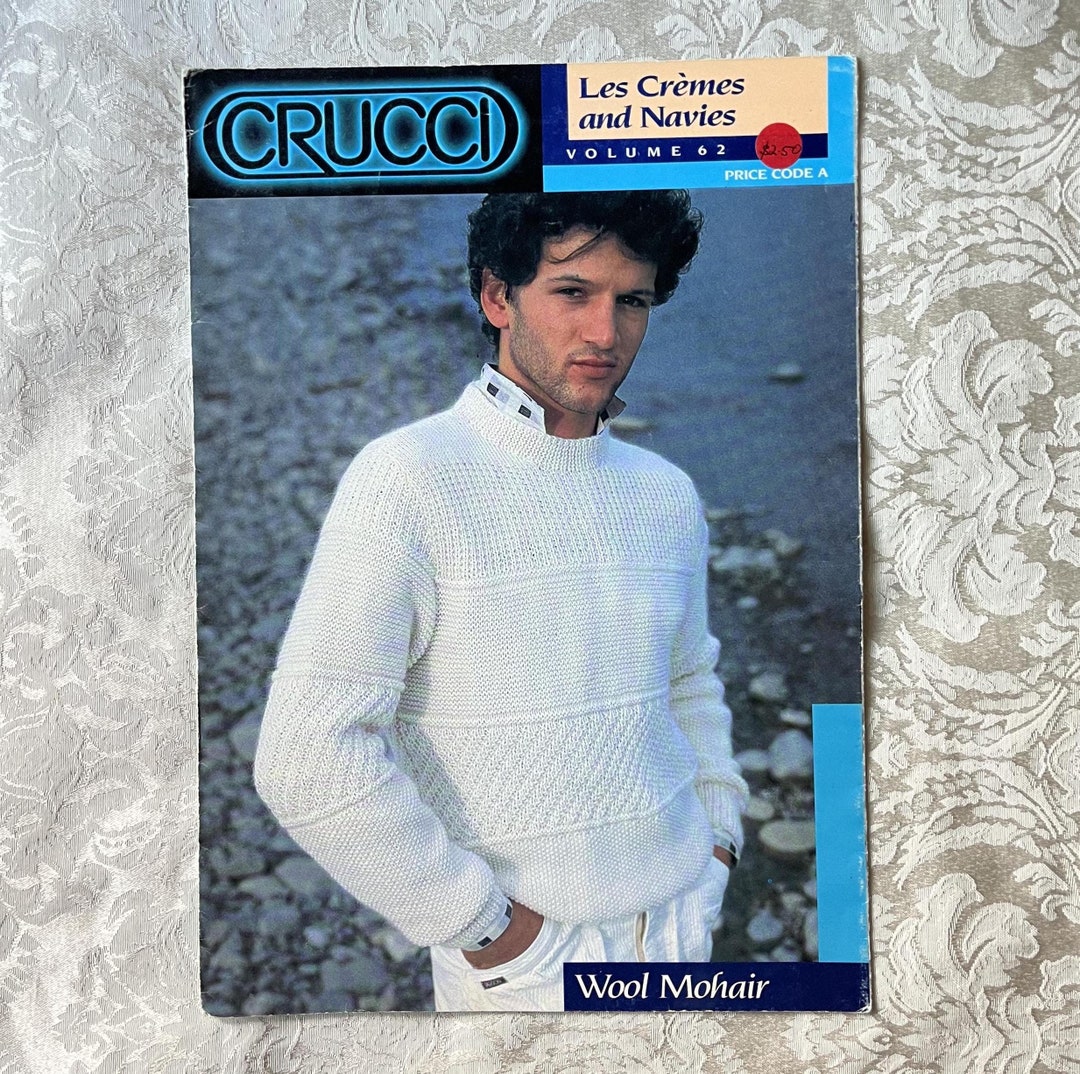 Vintage Crucci Men's Knitting Patterns Les Cremes and Navies, Volume 62 ...