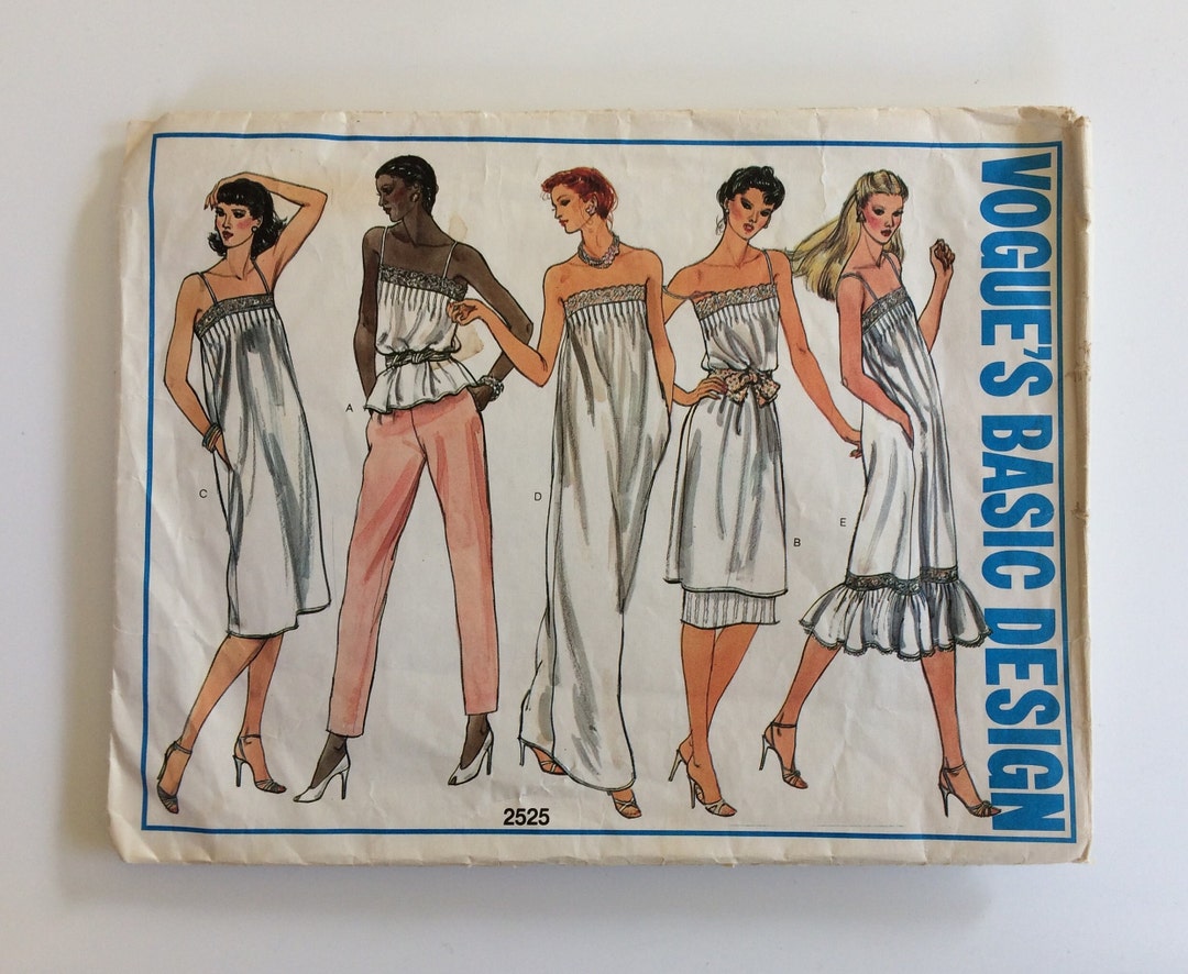 Vogue 2525 Basic Design Sewing Pattern, Misses Top, Tunic or Dress ...