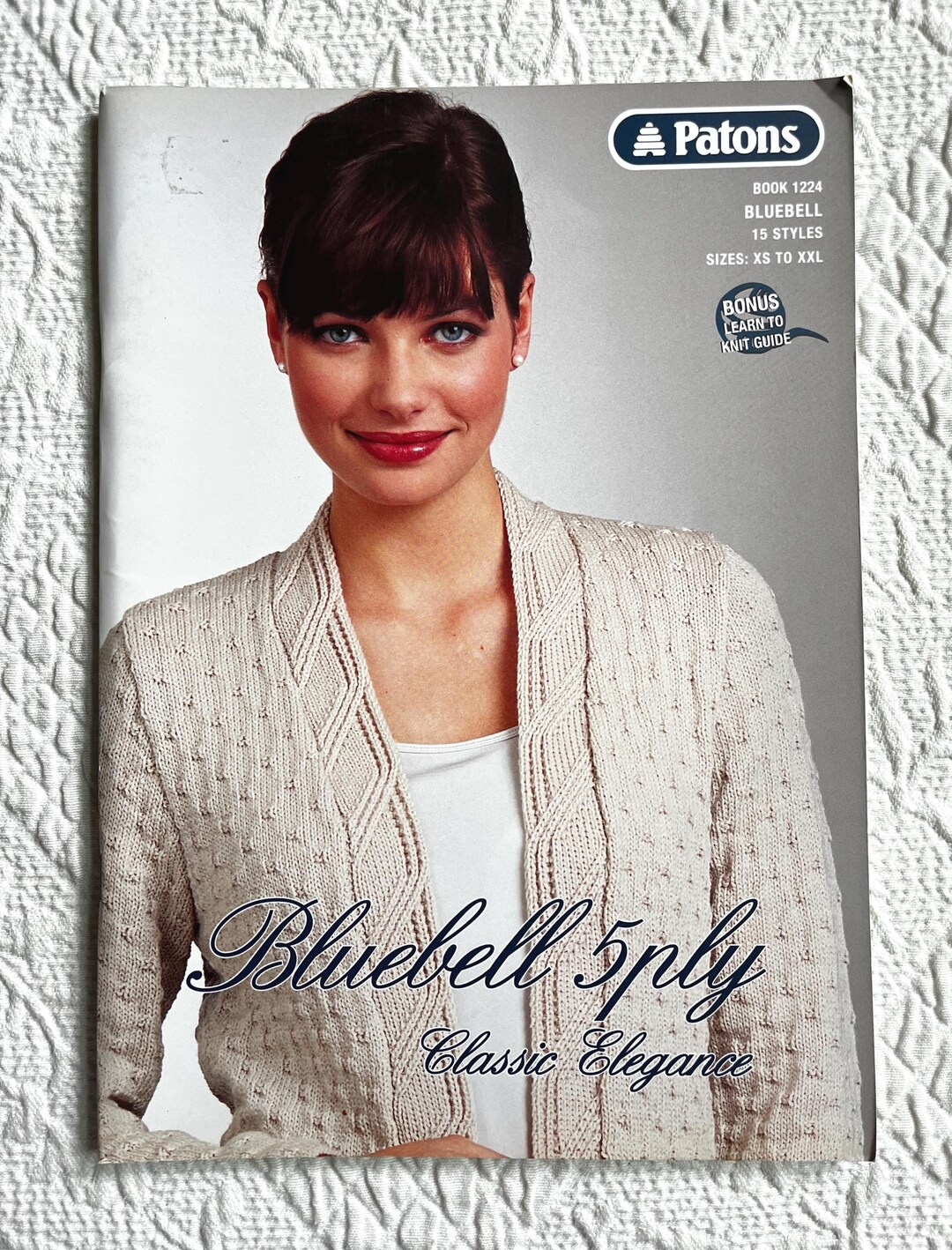 Patons Knitting Pattern Book 1224 Ladies Knits in Bluebell 5 Ply - Etsy