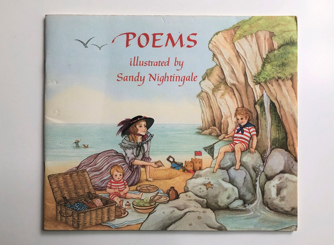 Poems Illustrated by Sandy Nightingale, Vintage Children's Book Medici ...