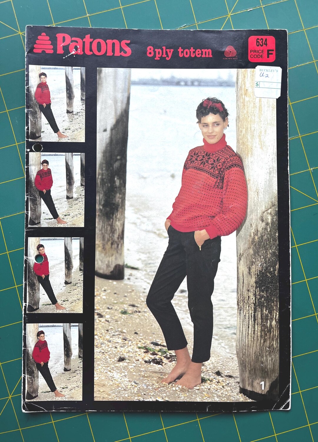 Vintage Patons Knitting Pattern Booklet 466348, Totem 7 Knitting ...