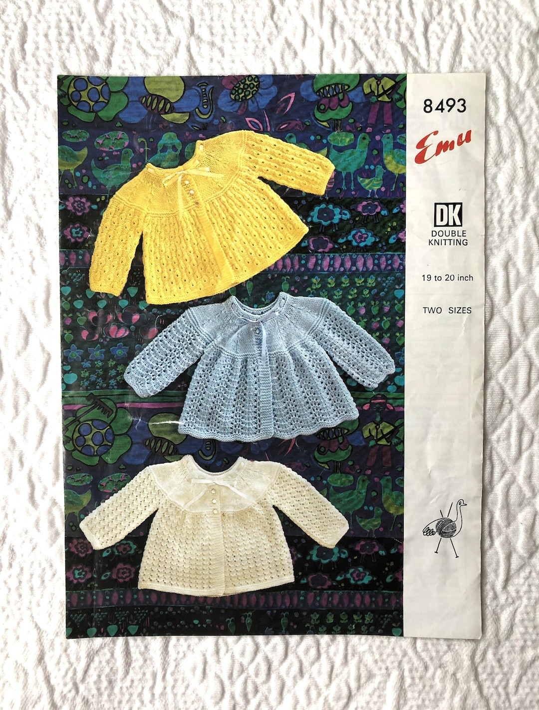 Vintage Emu Knitting Pattern Leaflet 8493 Baby's Matinee - Etsy