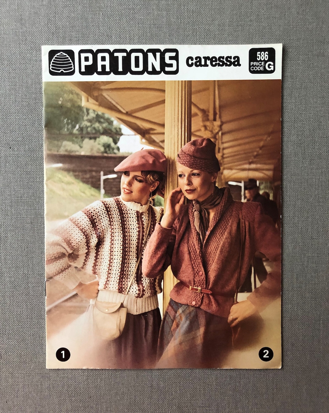 Vintage 1990's Patons Caressa Knitting Pattern Booklet 586 Lady's ...