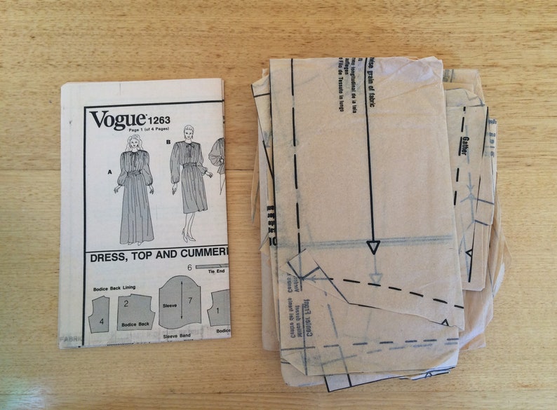 Vogue 1263 Sewing Pattern, American Designer Calvin Klein Misses' Dress ...