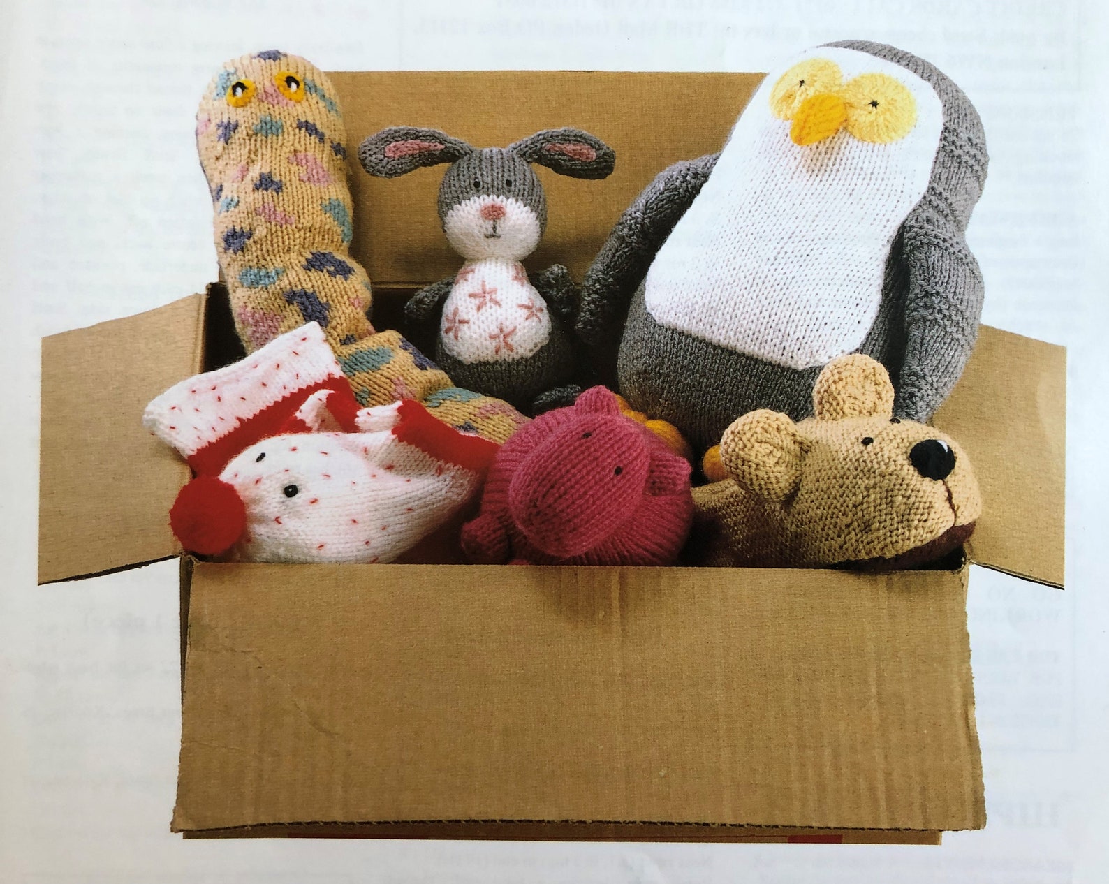 Kipper's Toys 1, Hippopotamus, Big Owl and Sock Thing, Knitting Pattern ...