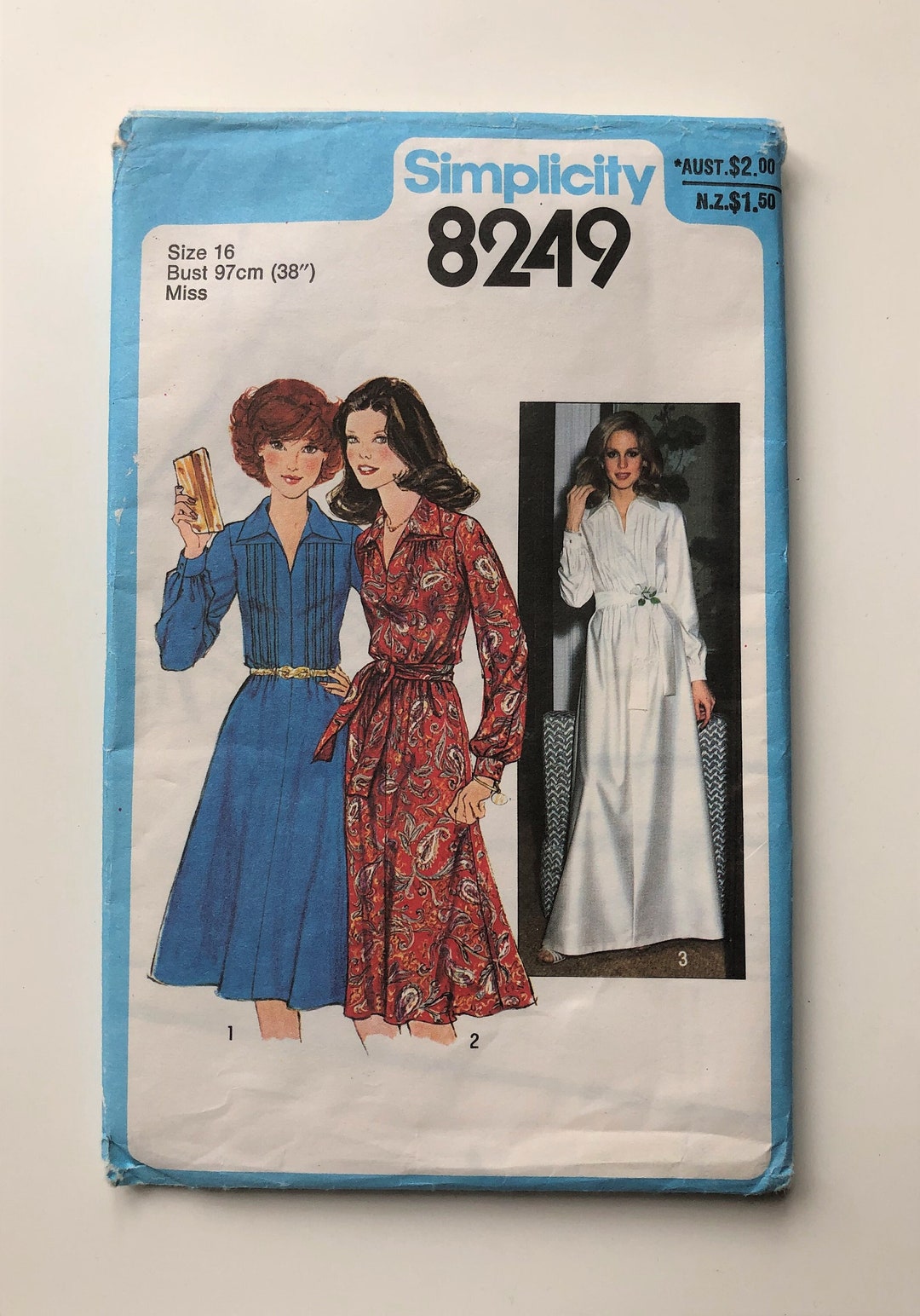 Simplicity Sewing Pattern 8249, Misses' Dress in Two Lengths, Size 16 ...