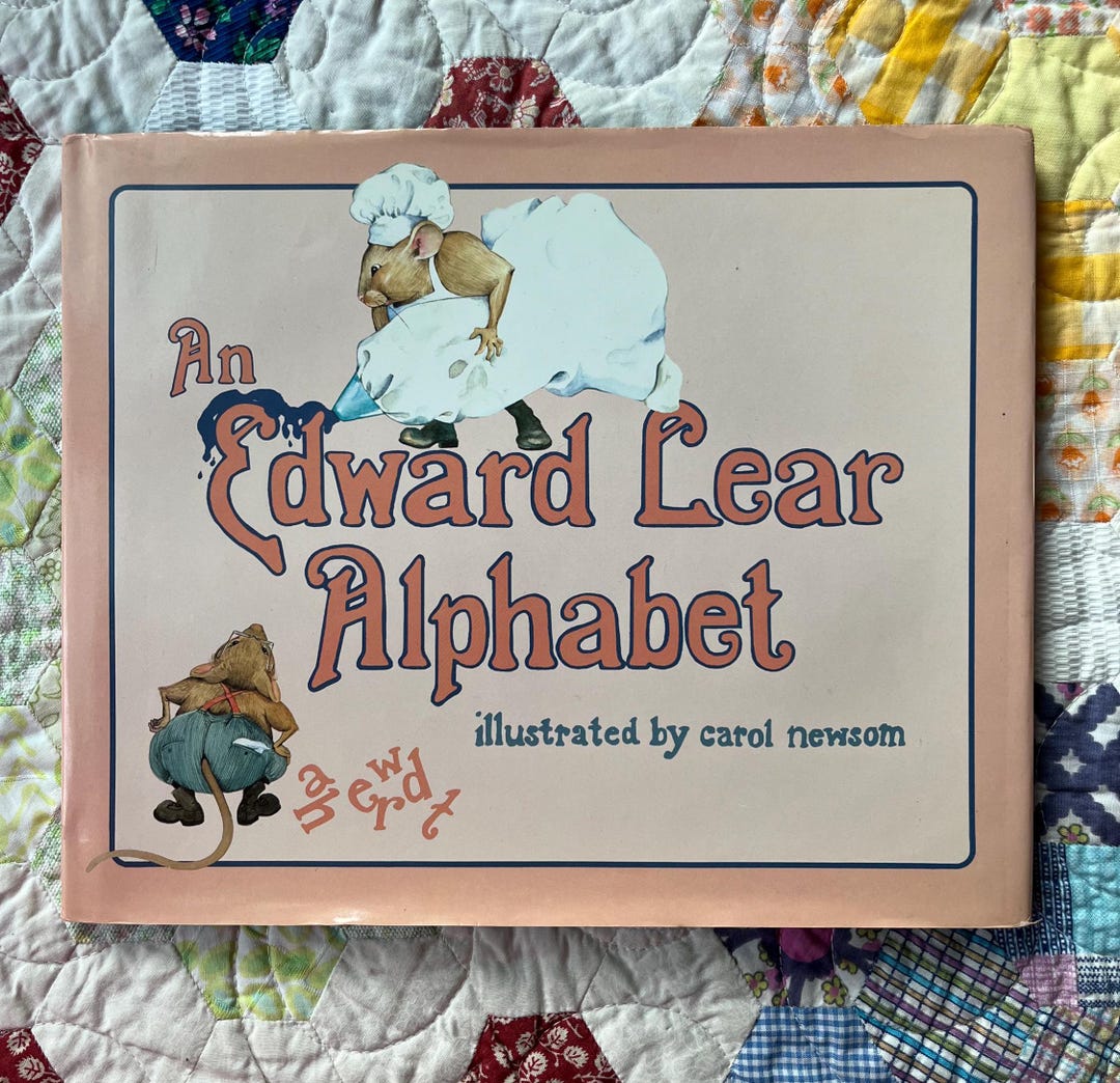 An Edward Lear Alphabet, Vintage Children's Picture Book Illustrated ...