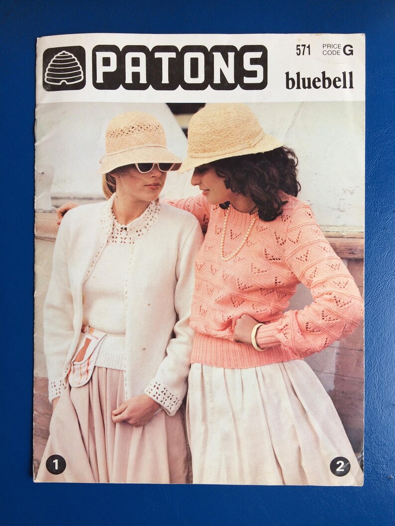 Vintage 1970's Patons Bluebell Knitting Pattern Booklet | Etsy