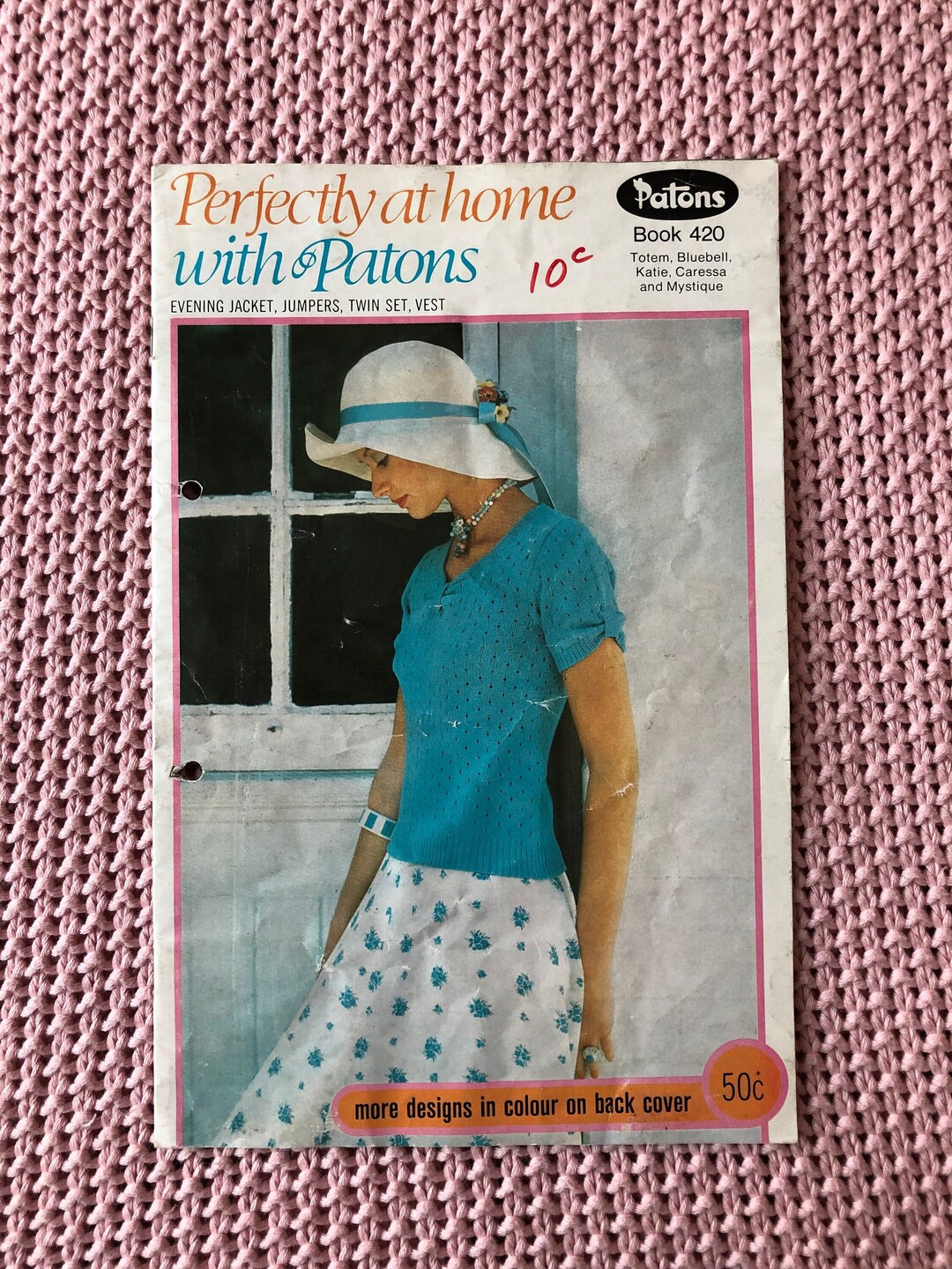 Perfectly at Home With Patons, Vintage Knitting Pattern Booklet 420 ...