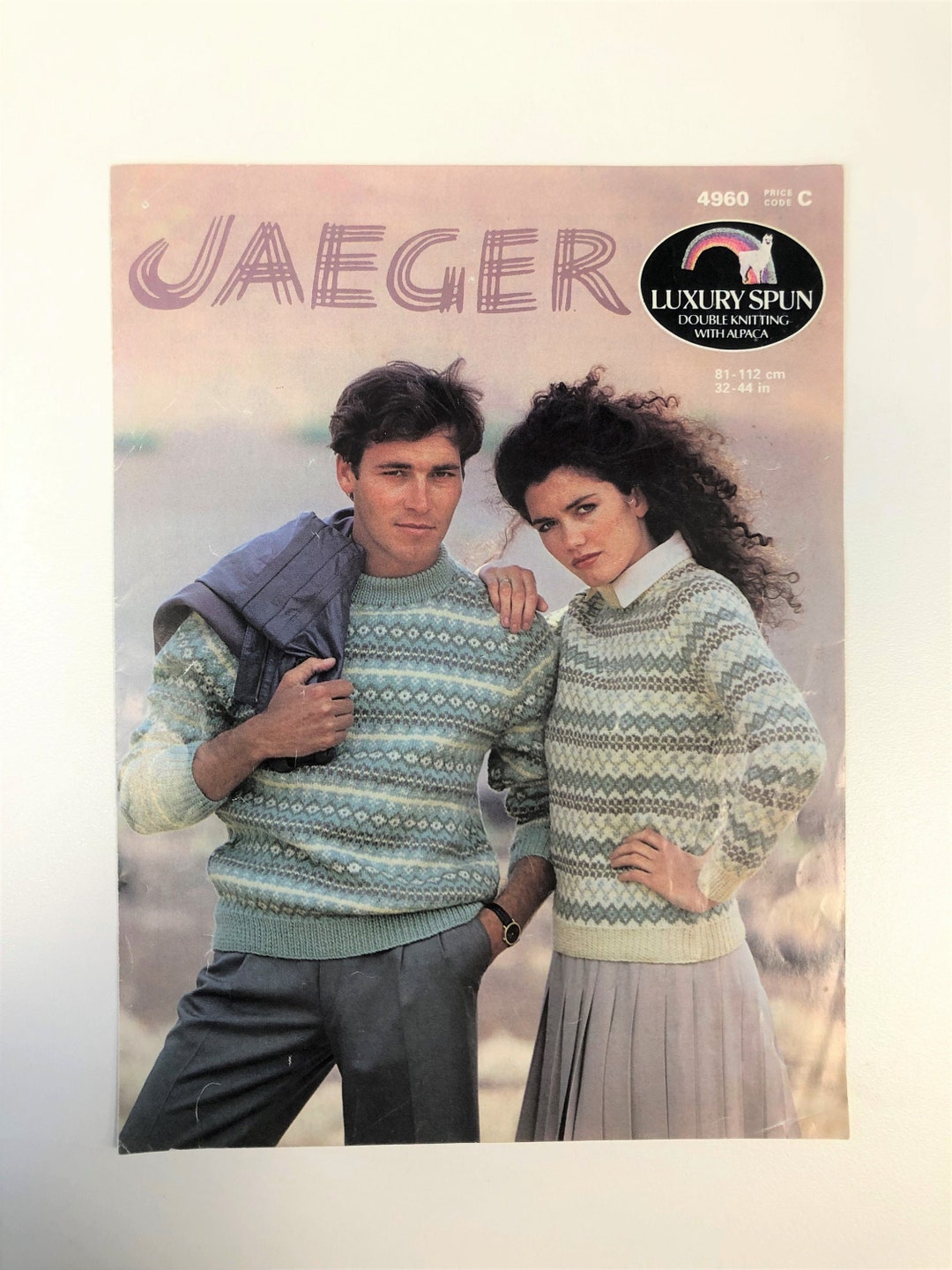 Jaeger, His and Her Fair Isle Sweater Pattern 4960, Vintage Knitting ...