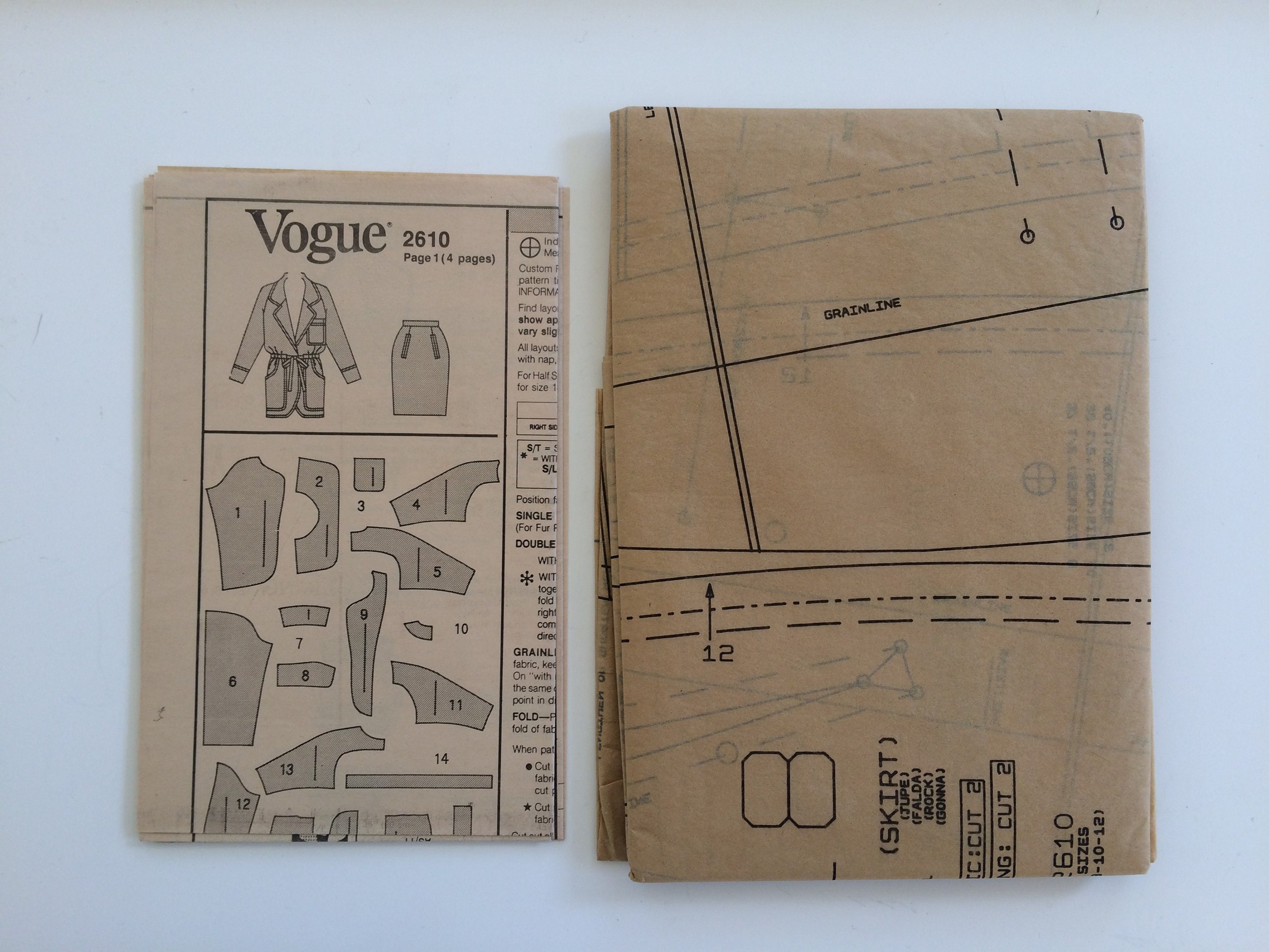 Vogue Attitudes 2610 Sewing Pattern, Carmelo Pomodoro Misses' Jacket ...