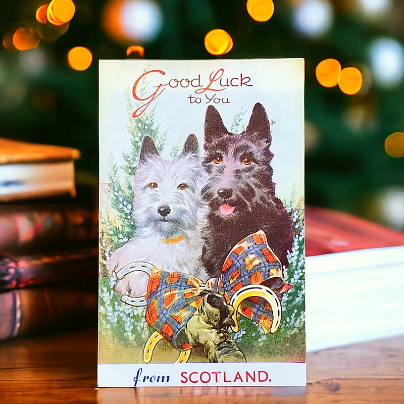 Scottie Dog Card - Etsy