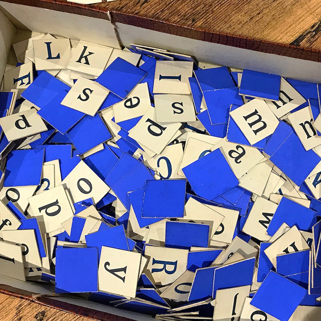 Vintage Alphabet Letter Tiles for Junk Journaling or Mixed Media Art ...