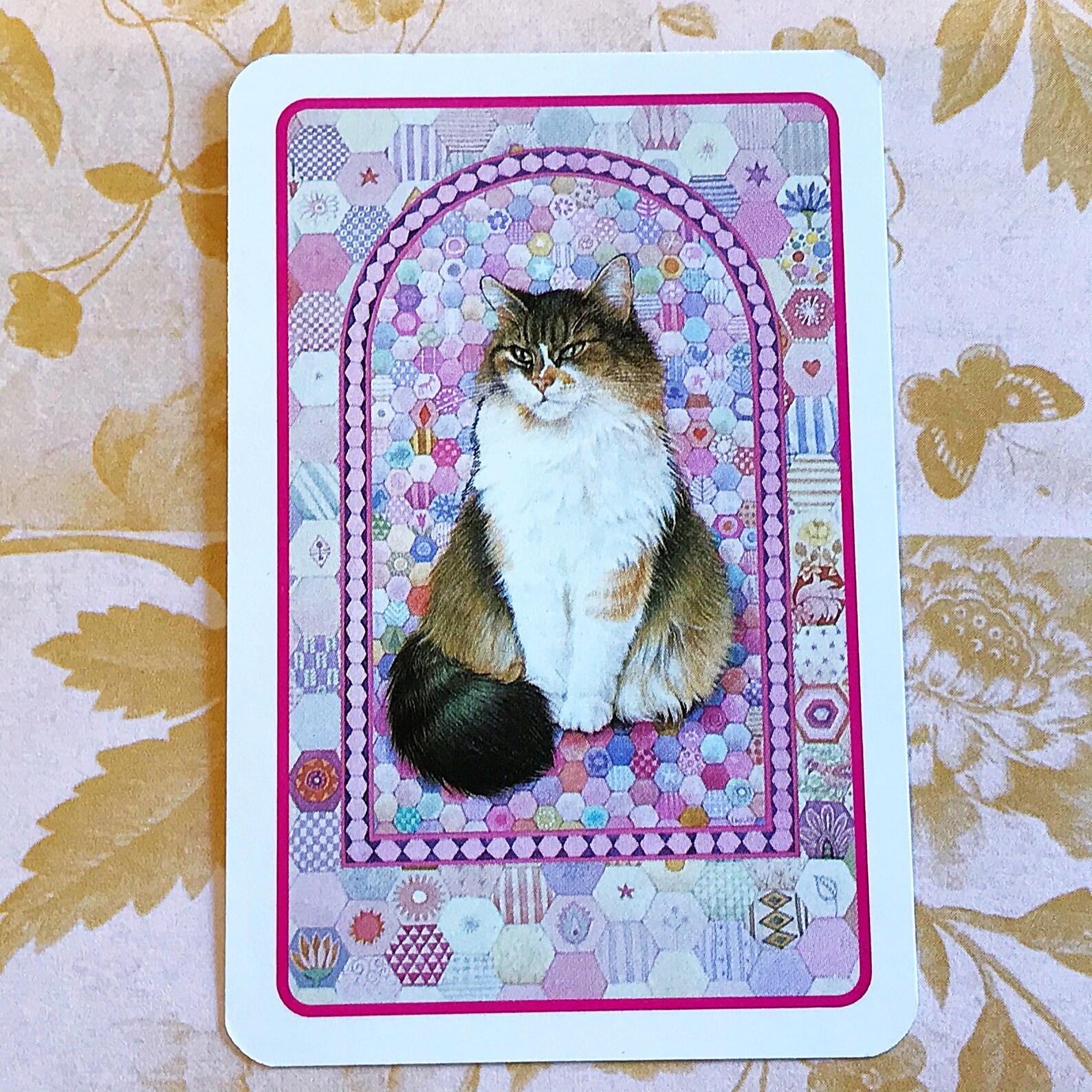 Pack Of Five Vintage Cat Playing Cards To Use In Junk Journals | Etsy