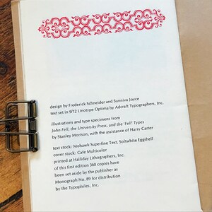 The Fell Types What Has Been Done in and About Them, Vintage Book by ...