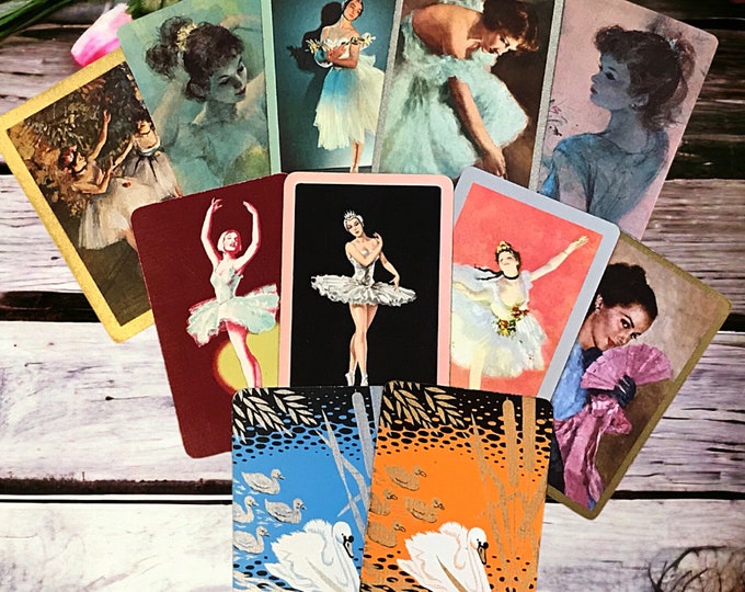 Vintage Ballet Themed Playing Cards to Create a Swan Lake Themed Junk ...