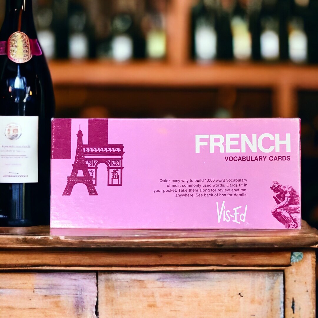 Vintage French Vocabulary Cards for Junk Journal Pocket Tucks, Mixed ...