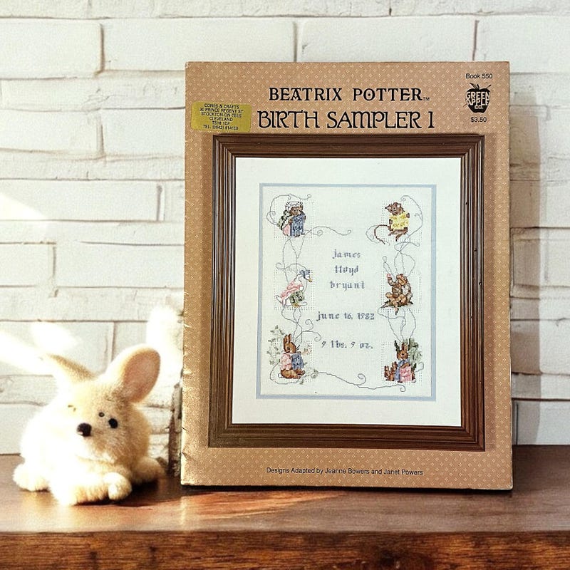 Birth Sampler - Etsy