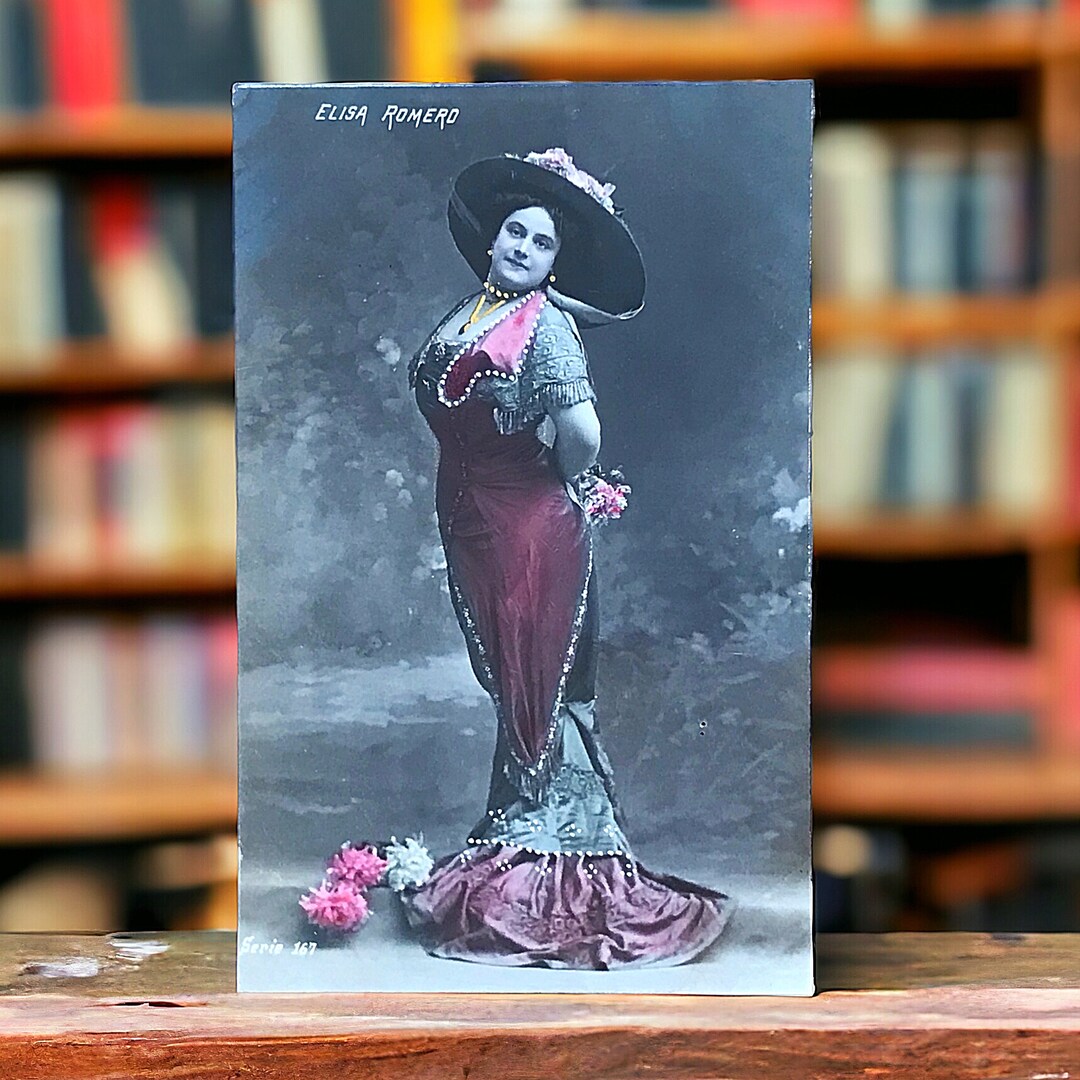 Vintage Postcard of Actress Elisa Romero, Glamourous Singer of Risqué ...
