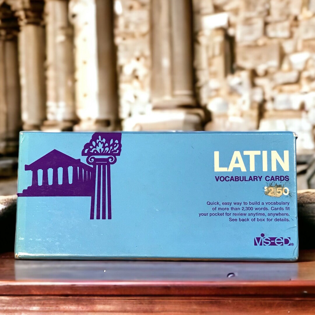 Vintage Latin Vocabulary Cards, Ephemera Pack of 25 Randomly Selected ...