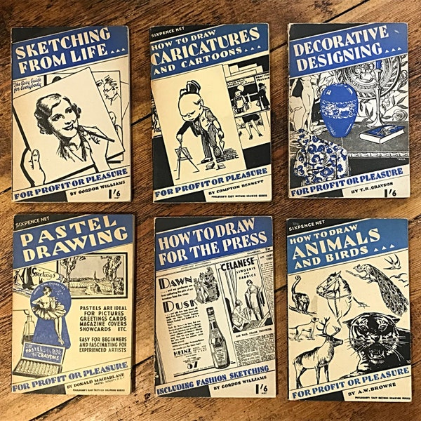 Books Drawing - Etsy