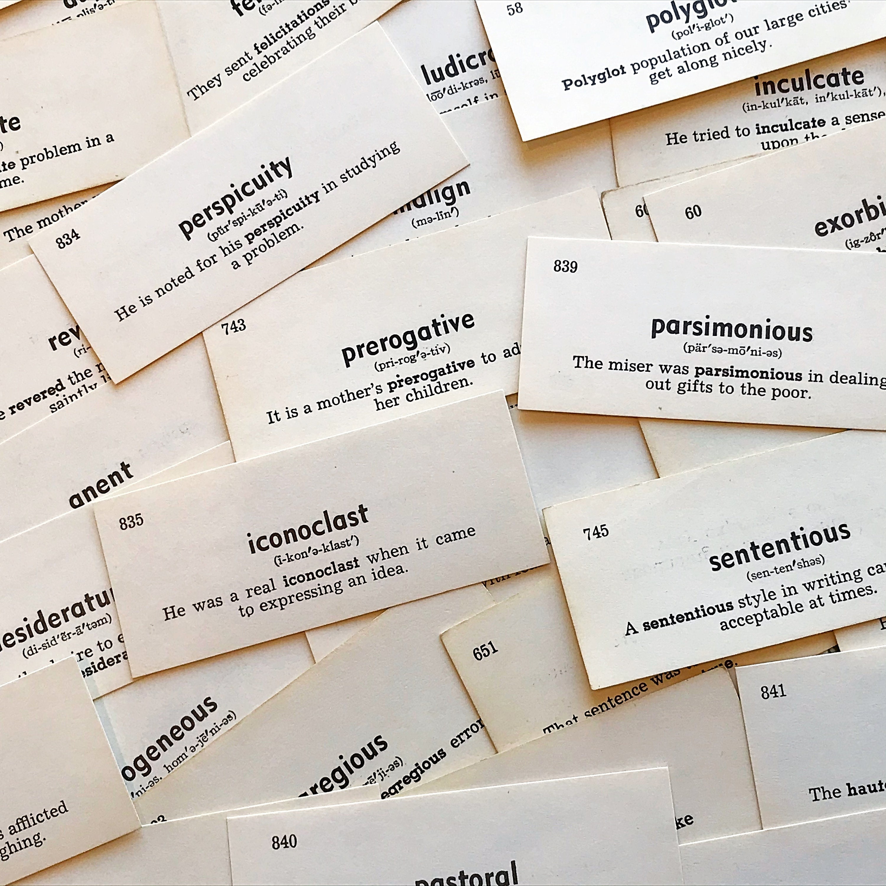 Papercraft Authentic Ephmera Ephemera Authentic Vintage Vocabulary ...