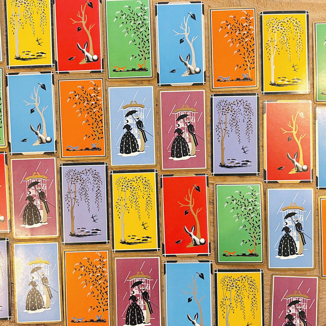 8 Vintage Slender Playing Cards for Junk Journals, Scrapbooks, Mixed ...