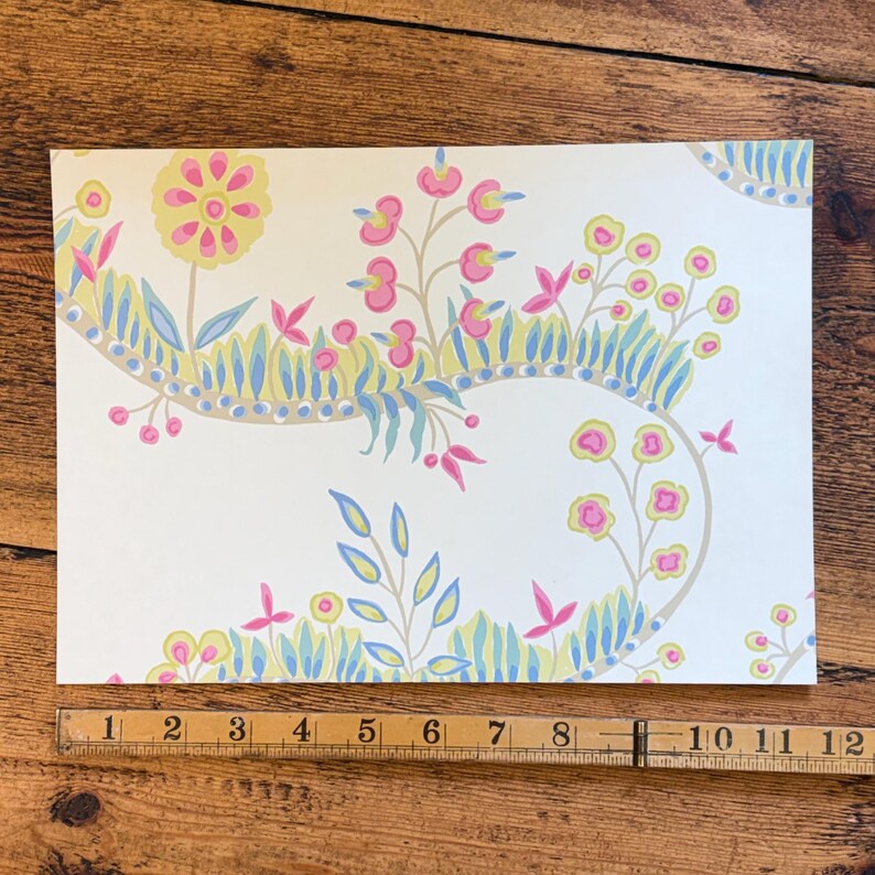 Vintage Wallpaper Pack by Sanderson, 10 A4 Pieces for Junk Journals ...