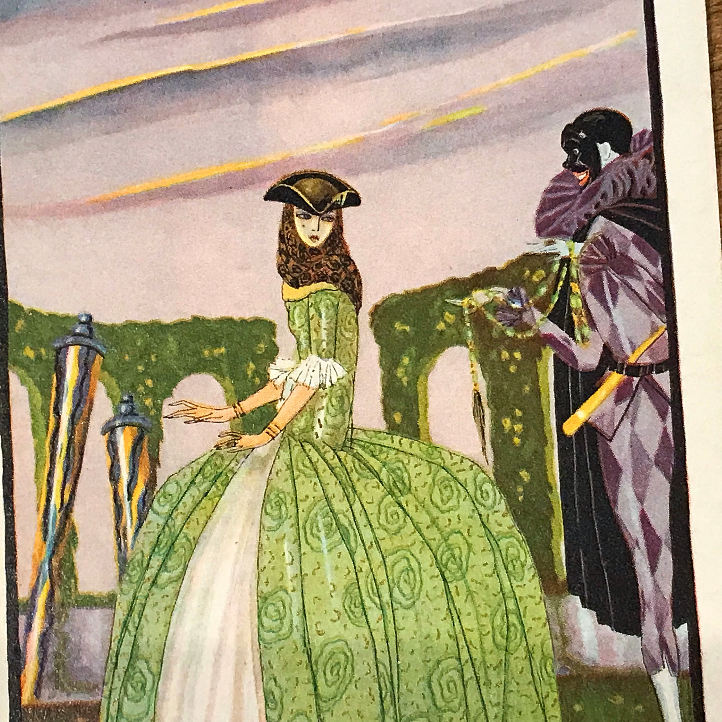 Paper Stationery Art Deco vintage Italian postcard collectable by ...