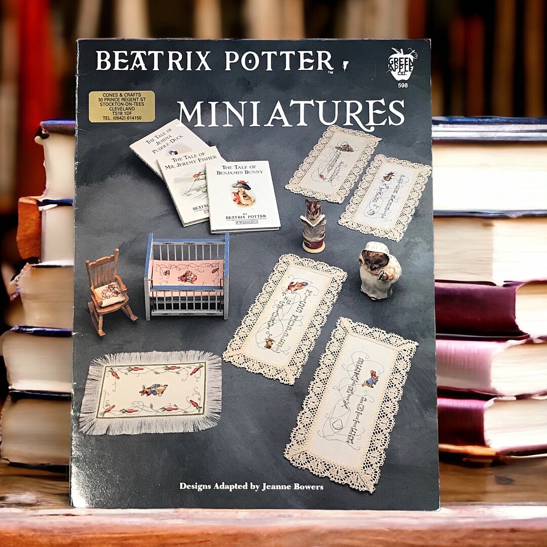Vintage Beatrix Potter Miniatures From Green Apple Co, Counted Cross ...