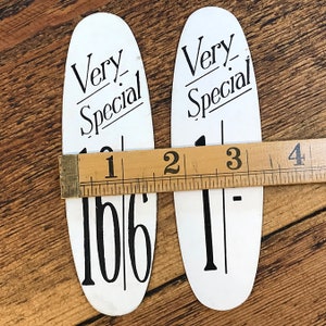 Vintage Very Special Shop Price Labels, Pre Decimal Pounds Shillings ...