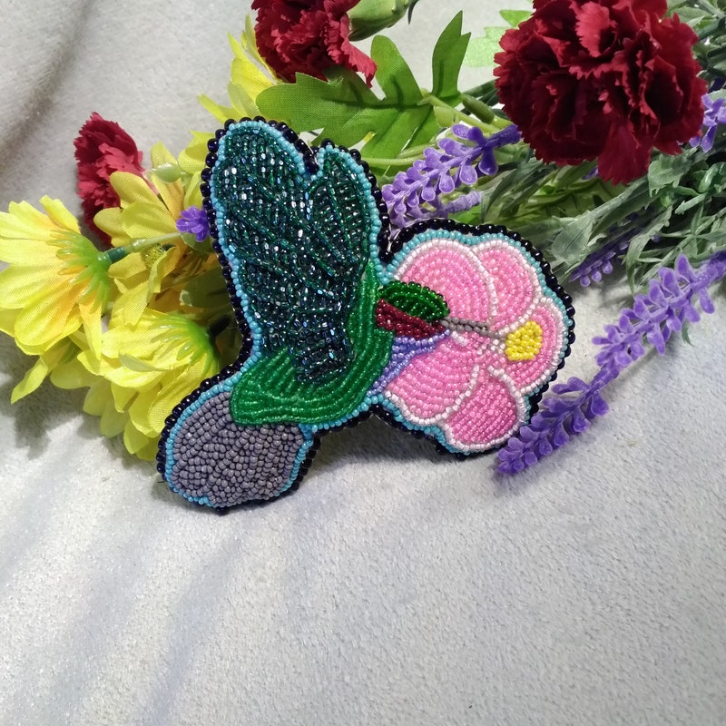 Seed Bead Barrette - Etsy