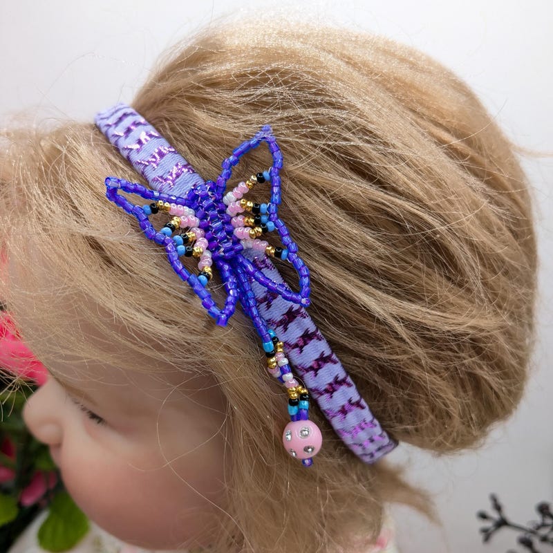Beaded Butterfly Headband - Etsy