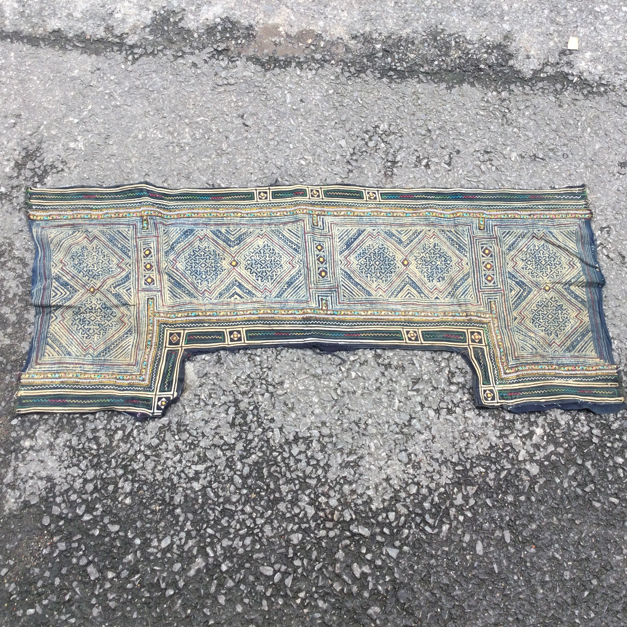 Vintage Tribal Hmong Batik Cotton Fabric in Mu Cang Chai Village,north ...