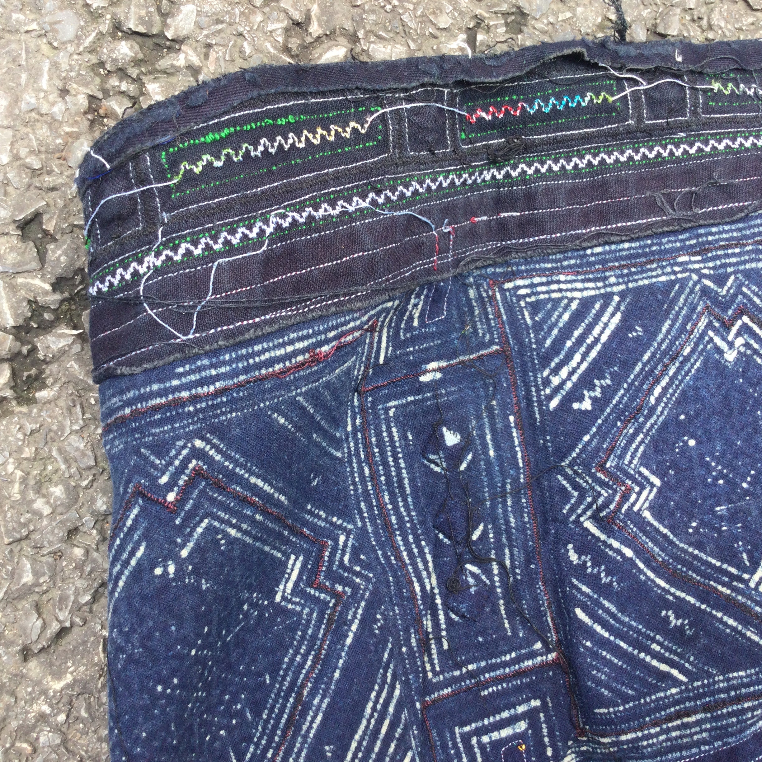 Vintage Tribal Hmong Batik Cotton Fabric in Mu Cang Chai Village,north ...