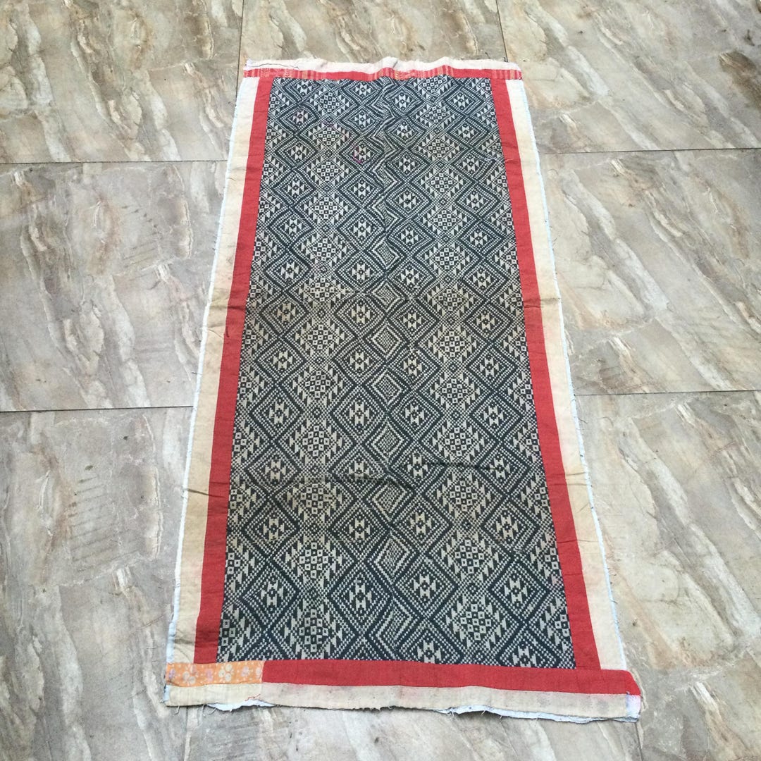 Vintage Vietnamese Tribal Hmong Blackthai Handwoven Cotton Blanket - Etsy