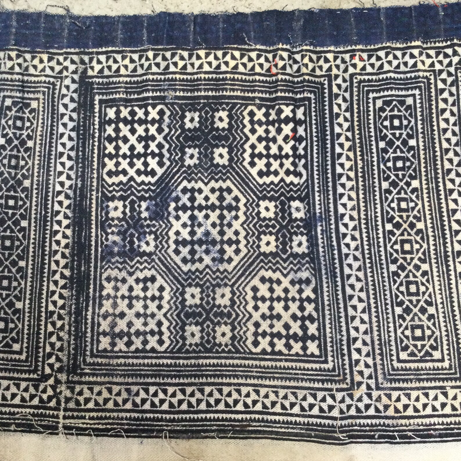 Vintage Tribal Hmong Batik Cotton Long Piece in the North of - Etsy