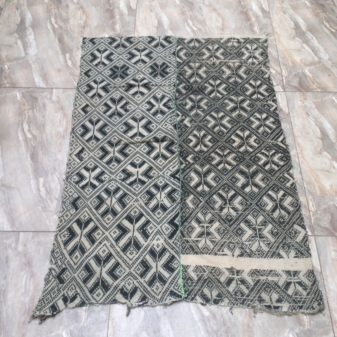 Vintage Tribal Vietnamese Hmong Blackthai Handwoven Cotton Blanket - Etsy