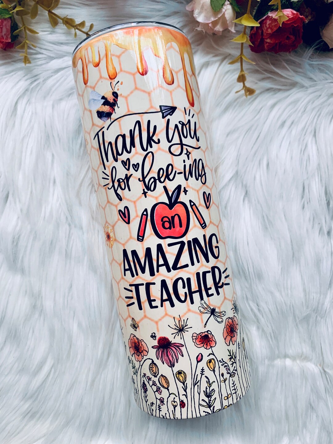 Thankyou for Beeing an Amazing Teacher Tumbler - Etsy