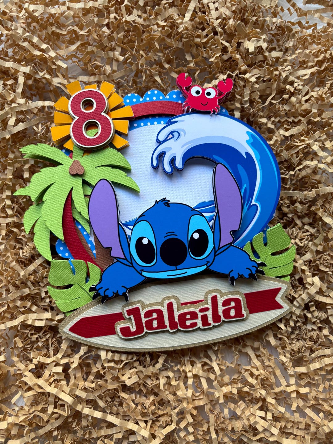 Stitch Cake Topper-stitch 3D Cake Topper 3D Cake Topper - Etsy