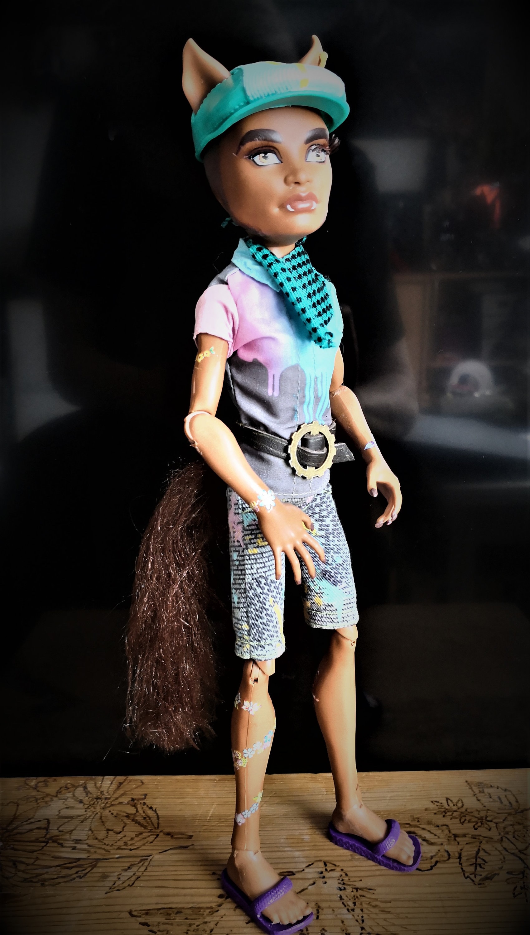 The COLORFUL CAT GANG 12" Monster High Dolls Repainted Werecats ...