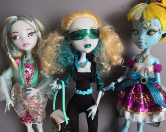 Monster High Lagoona Blue Doll Replacement School Locker Skull Lock ...
