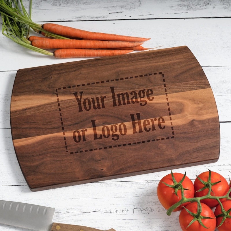 Custom Logo Cutting Board - Etsy