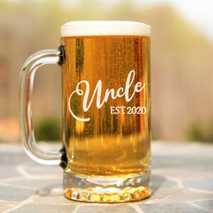 Uncle Est, New Uncle Gift, Uncle Beer Mug, Brother to Uncle, Uncle ...