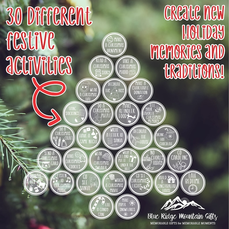 Christmas Activity Tokens Family Activity Ideas Family - Etsy