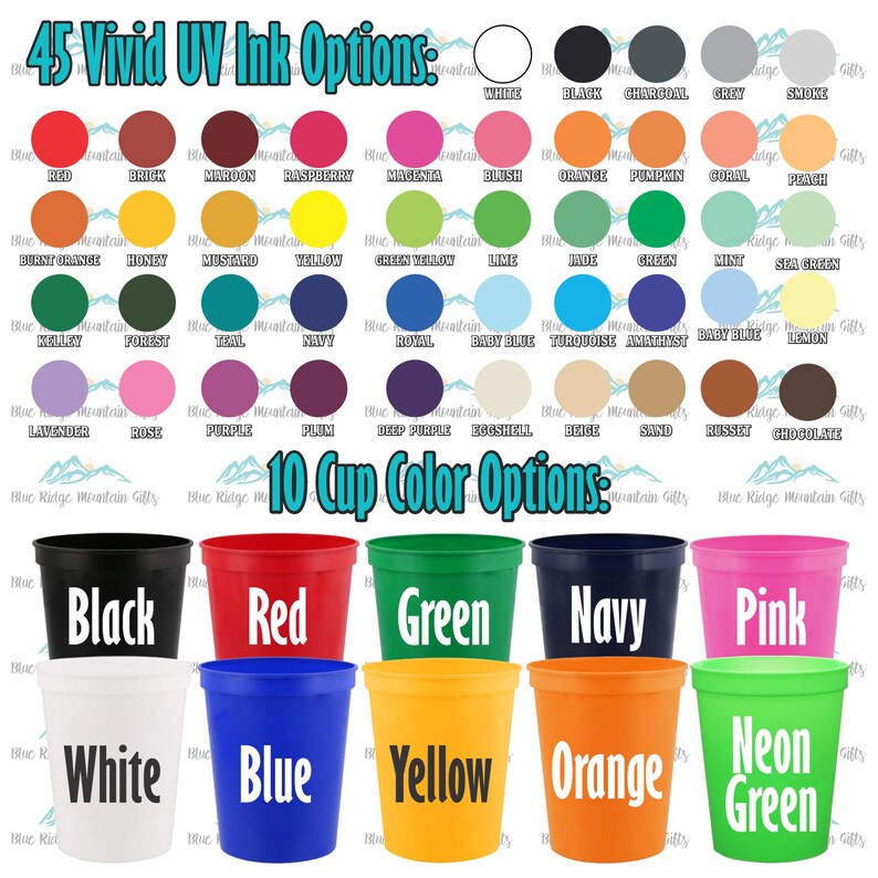 80th Birthday Party Cups, Personalized Birthday Stadium Cup, Plastic ...