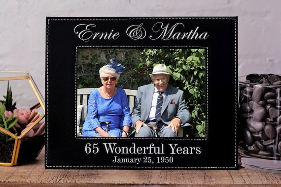 65th Anniversary Picture Frame Custom Picture Frame - Etsy