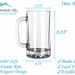 Glass Mug Custom Bar Ware Personalized Beer Mug Home Bar - Etsy