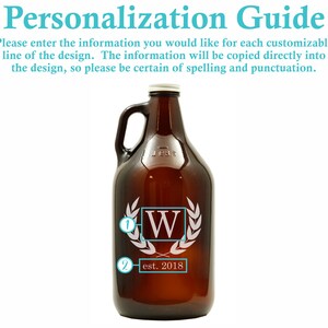 Personalized Growler, Monogrammed Beer Growler, 64 Oz Growler, Gifts ...